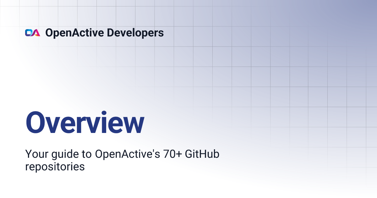 Overview | OpenActive Developers