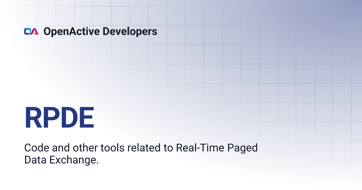 RPDE | OpenActive Developers