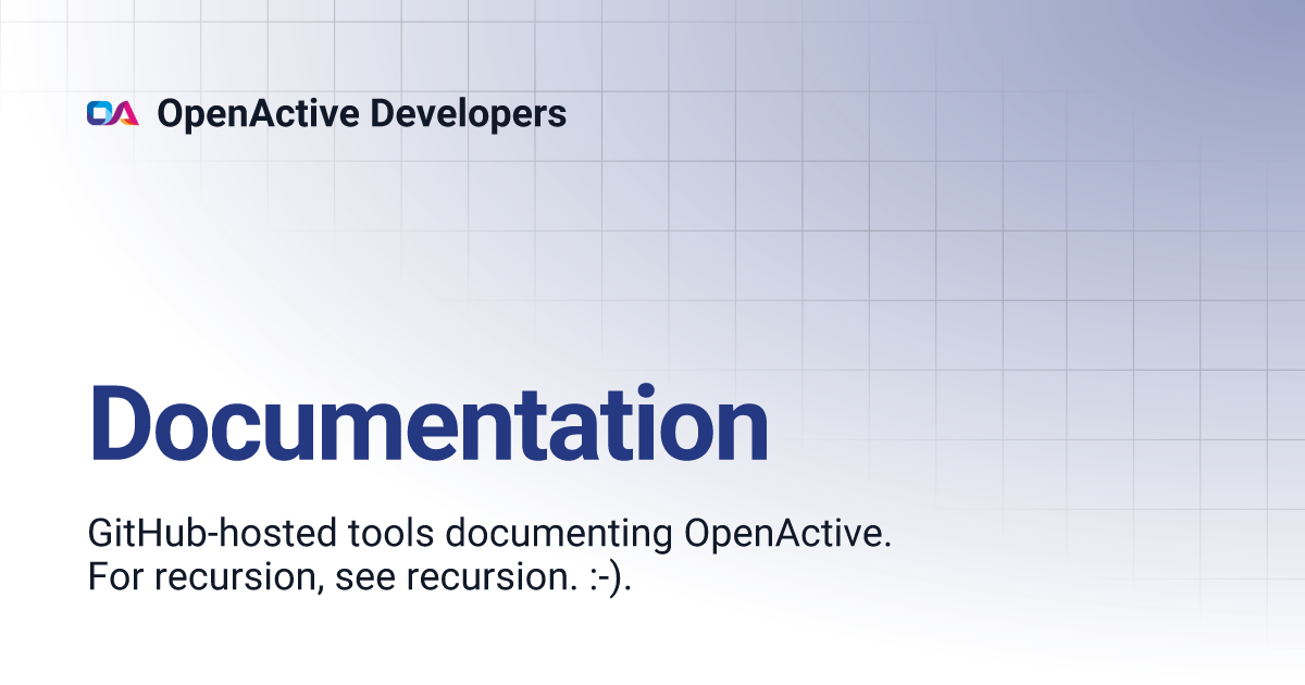 Documentation | OpenActive Developers